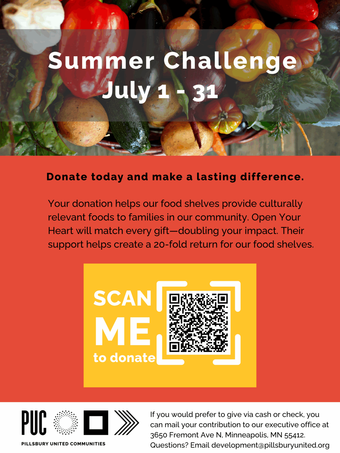 Open Your Heart’s 16th Annual Summer Challenge | Pillsbury United Communities